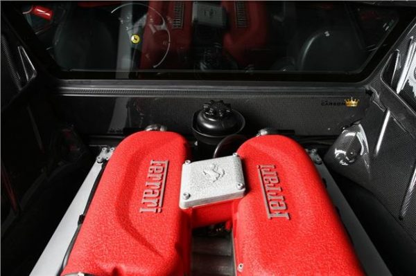 FERRARI 360 MODENA COUPE CARBON FIBRE 4 PIECE ENGINE BAY COVER SET ...